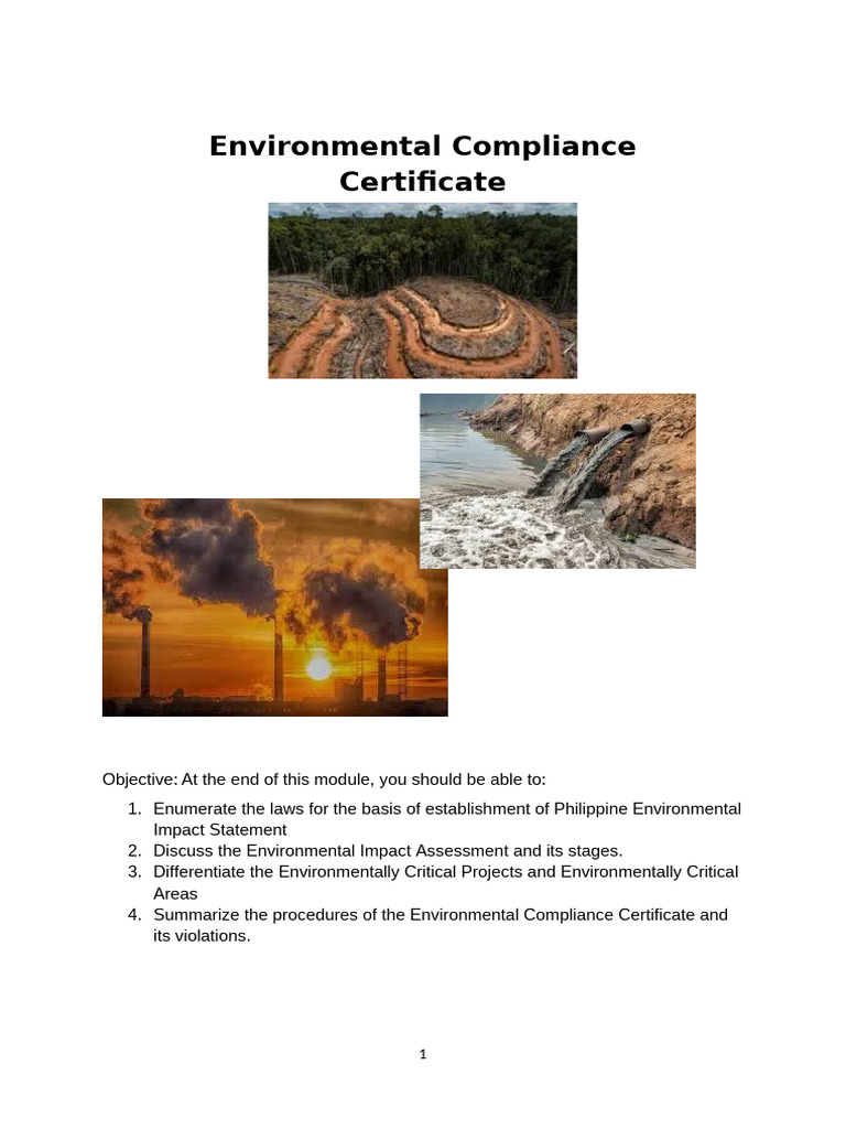 3.module For The ECC. Requirements | PDF | Environmental Impact ...