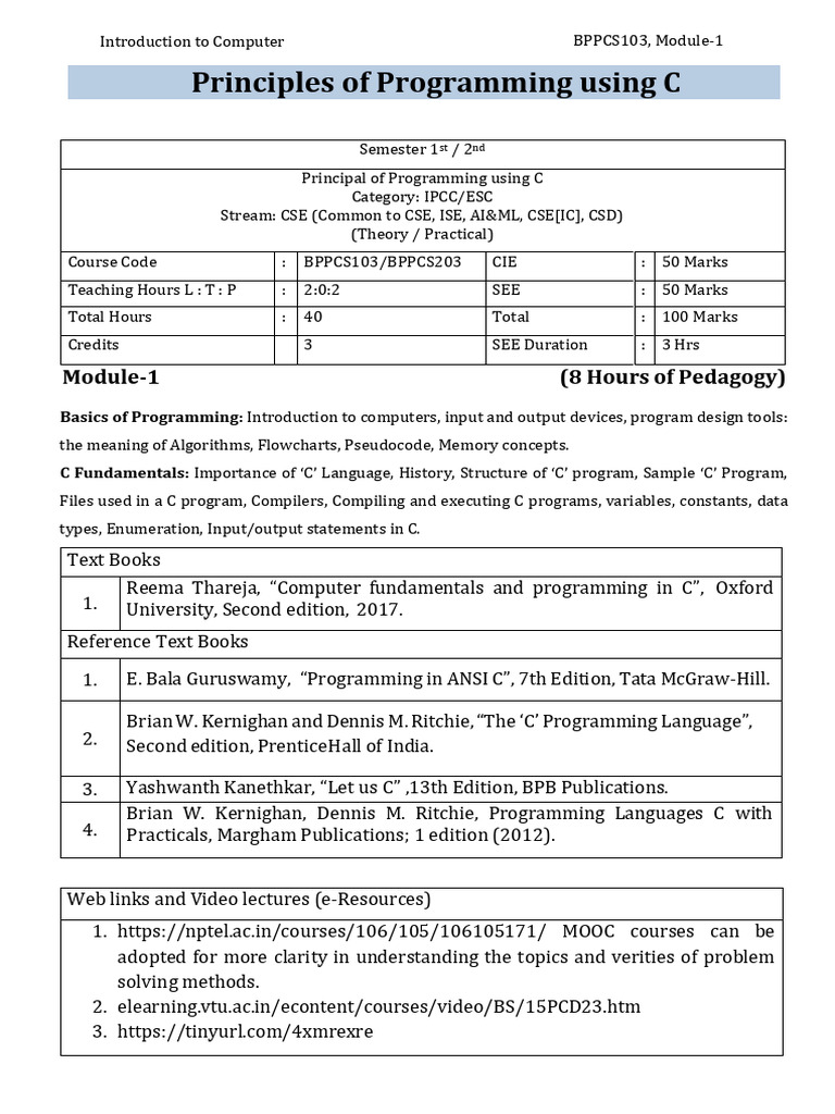 BPPCS103 203 Module1-Materials1 | PDF | Personal Computers | Computer Data Storage