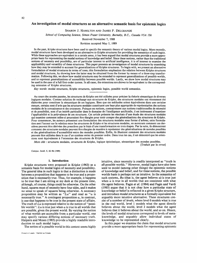 An Investigation of Modal Structures As | PDF | Modal Logic | Logic