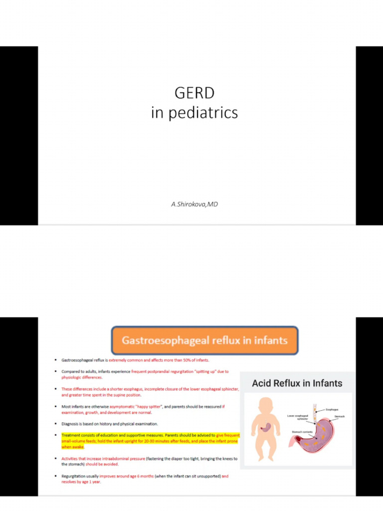 GERD in Pediatric | PDF | Gastroesophageal Reflux Disease | Esophagus