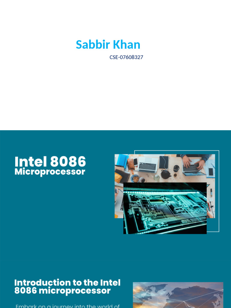 Intel 8086 Microprocessor (Sabbir Khan) | PDF | Central Processing Unit ...