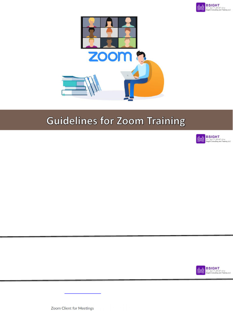 Zoom Training Guidelines for PMP | PDF | Computing | Software