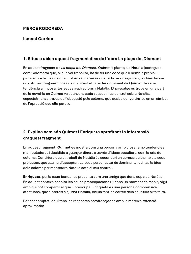 Rodoreda | PDF