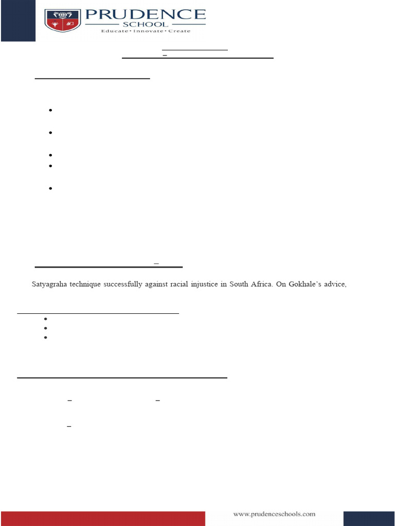 Grade - 10 History Notes ch-2 Nationalism in India Final | PDF ...