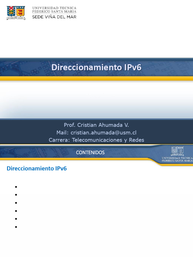 Clase 9. IPv6 y Resolución de Problemas en La Red | PDF | Yo Pv6 | Dirección IP