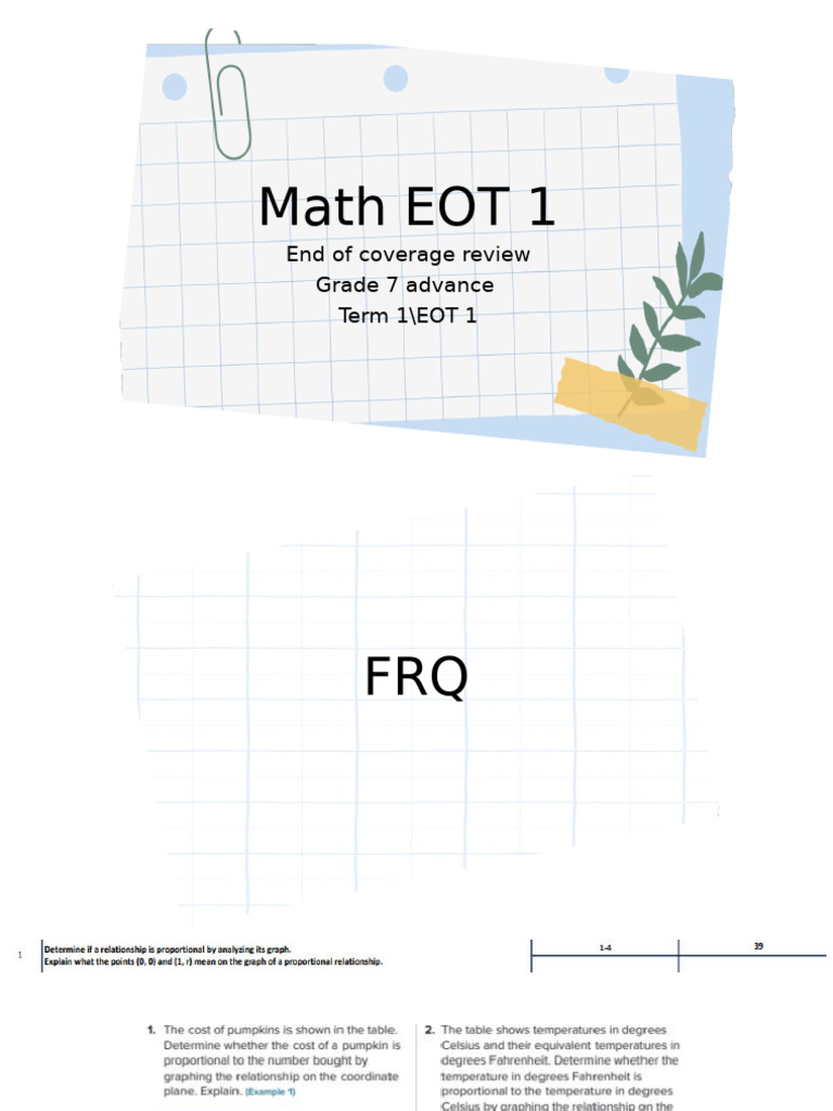 Math EOT 1 | PDF | Technology & Engineering