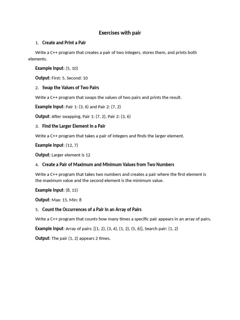 Exercises Lecture 5 | PDF