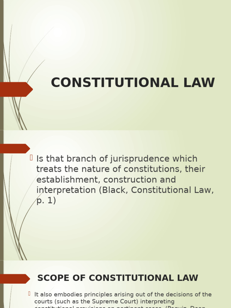 Constitutional Law | PDF | Constitution | Ratification