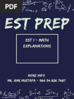 EST I - Math | PDF | Multiple Choice | Function (Mathematics)