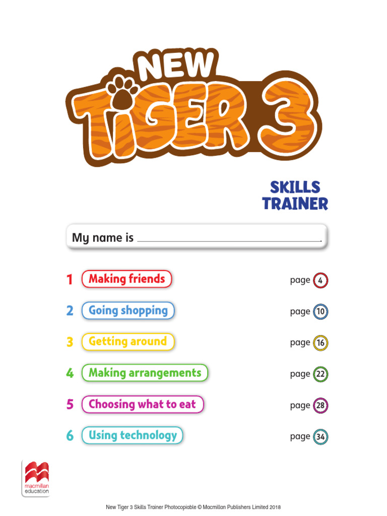 New Tiger 3 Skills Trainer | PDF