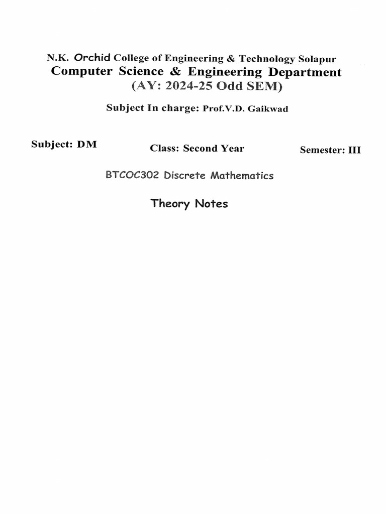 DM Notes All Units | PDF