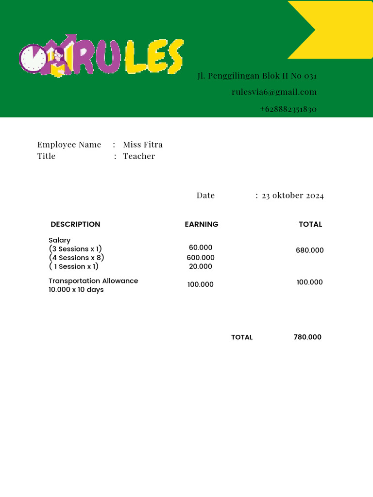 Employee Salary and Allowance Breakdown | PDF