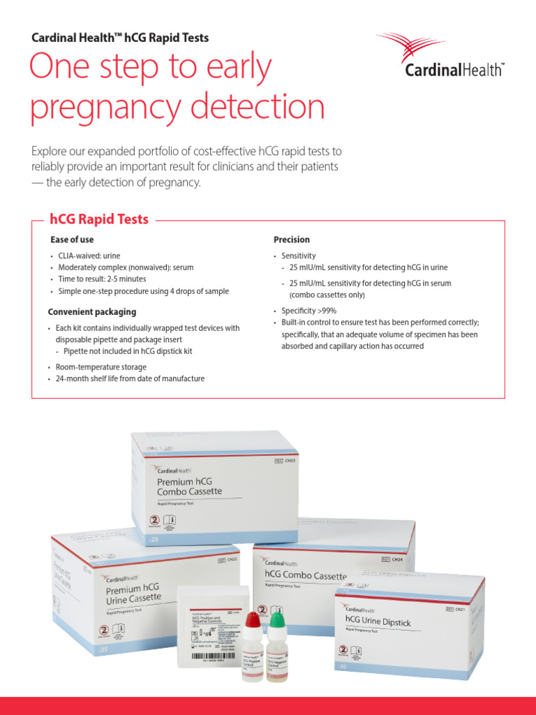 Cardinal Health Pocr Rapid Test HCG | PDF | Human Chorionic ...