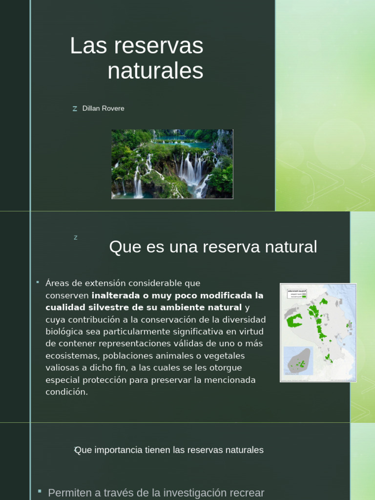 Las Reservas Naturales | PDF | Salud y bienestar