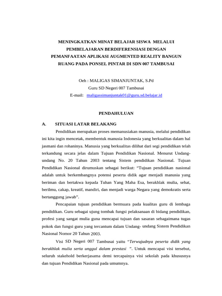 Contoh Naskah Praktik Baik Video | PDF