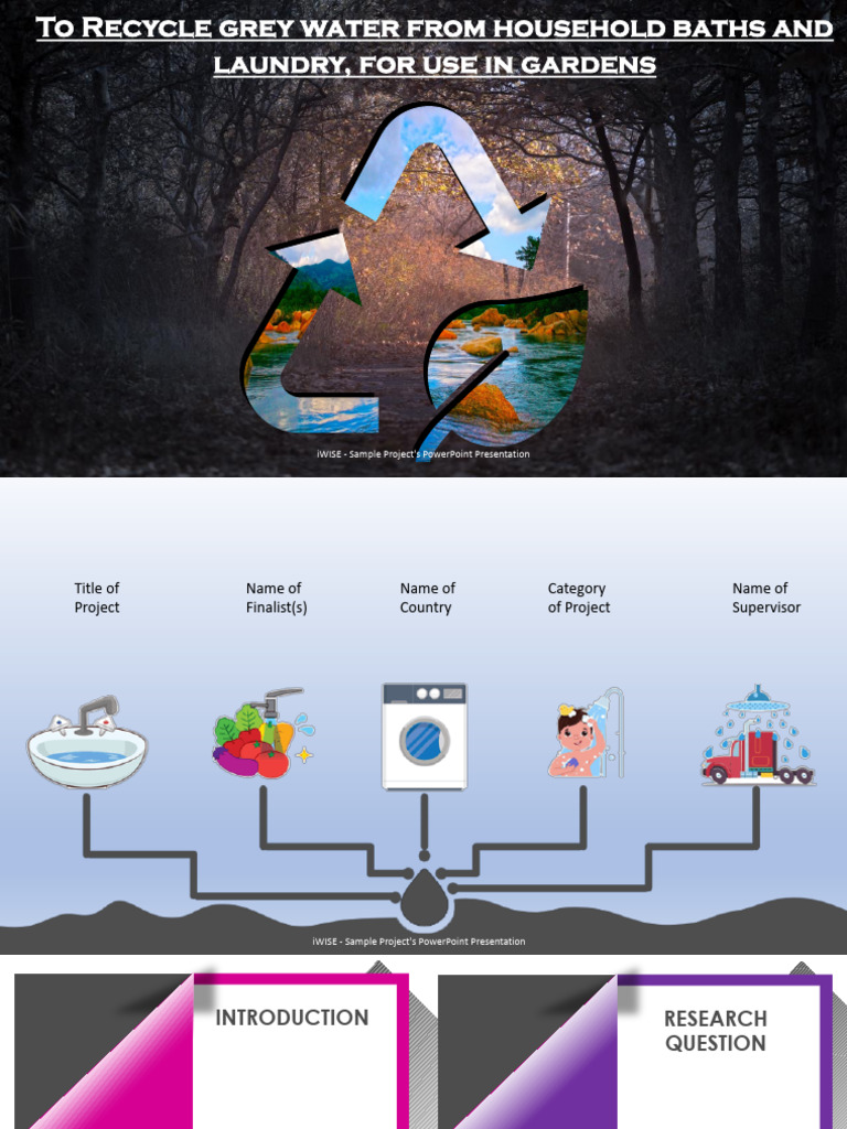 iWISE SAMPLE PROJECTS POWERPOINT PRESENTATION | PDF | Water ...