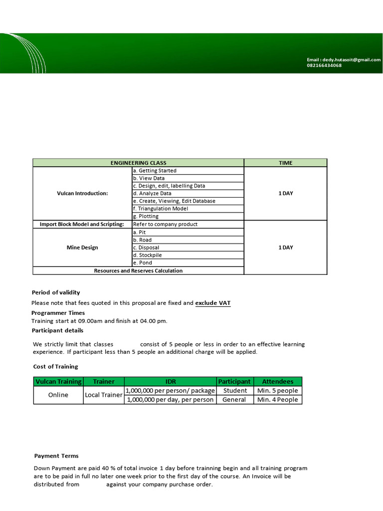 Vulcan Training | PDF | Computing