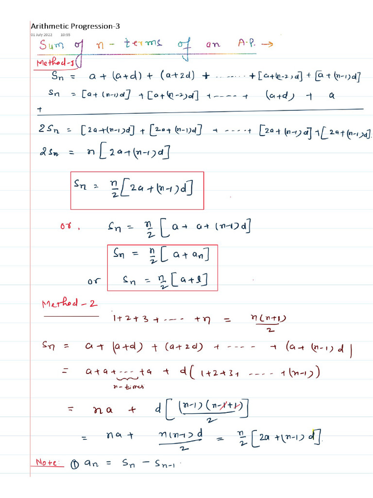 Arithmetic Progression Star Question | PDF
