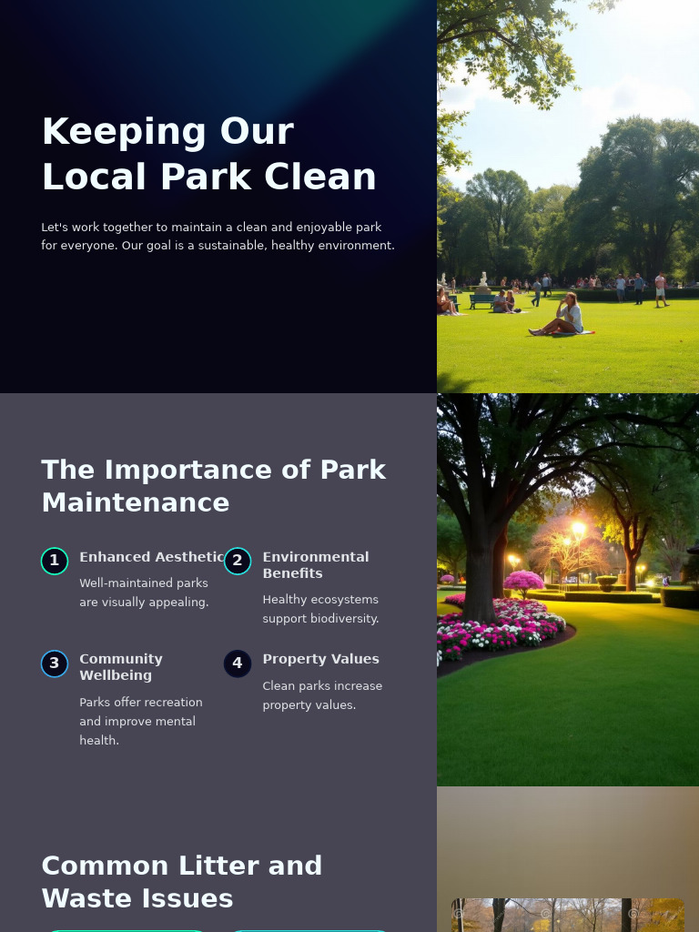 Keeping Our Park Clean Together | PDF
