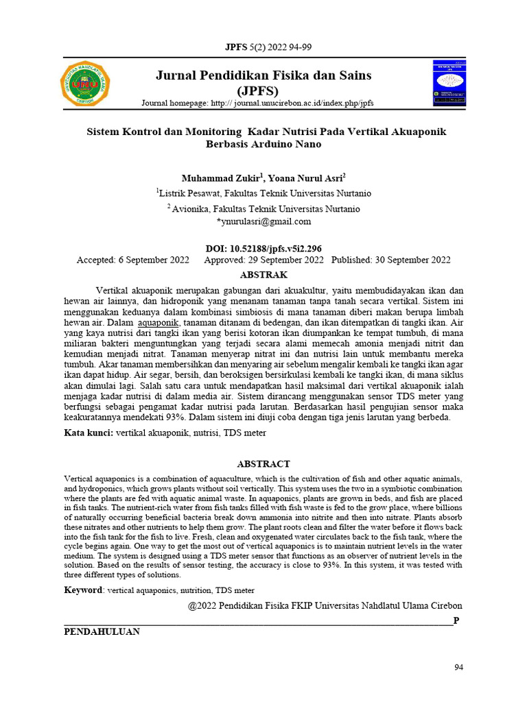 Aquaponic Vertikal | PDF