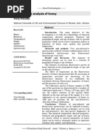 FSSAI Honey Standards Overview | PDF | Honey | Honey Bee