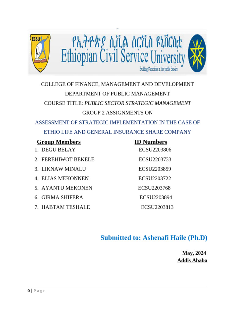 Group 2 Assignment On Strategic Implementation | PDF | Strategic ...