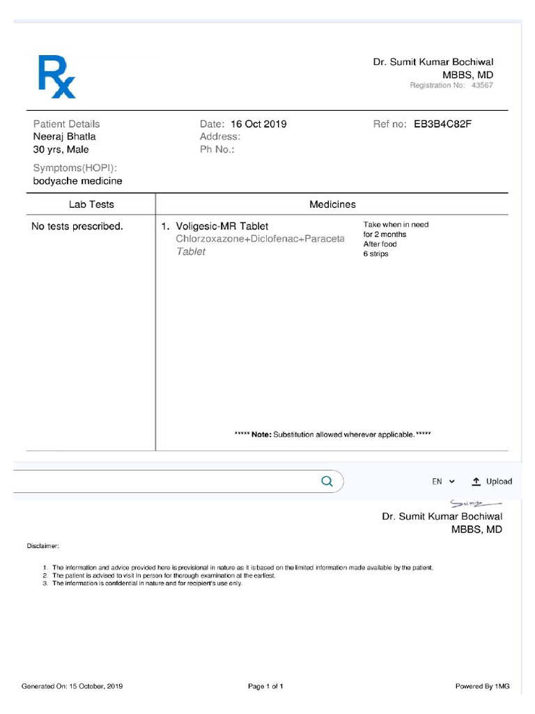 Prescription Opd | PDF