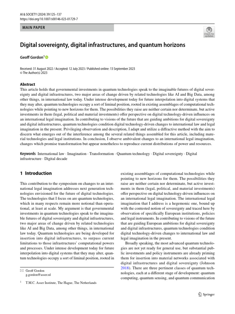 s00146-023-01729-7 | PDF | Quantum Computing | Physics