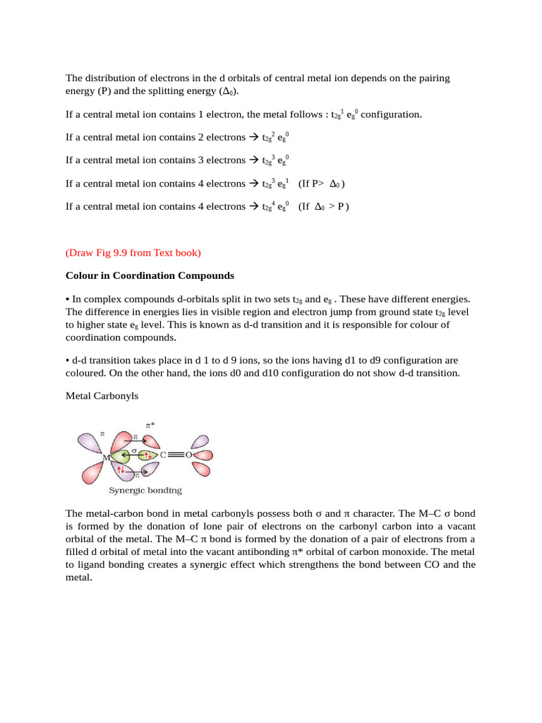 Co Ordination Compounds | PDF