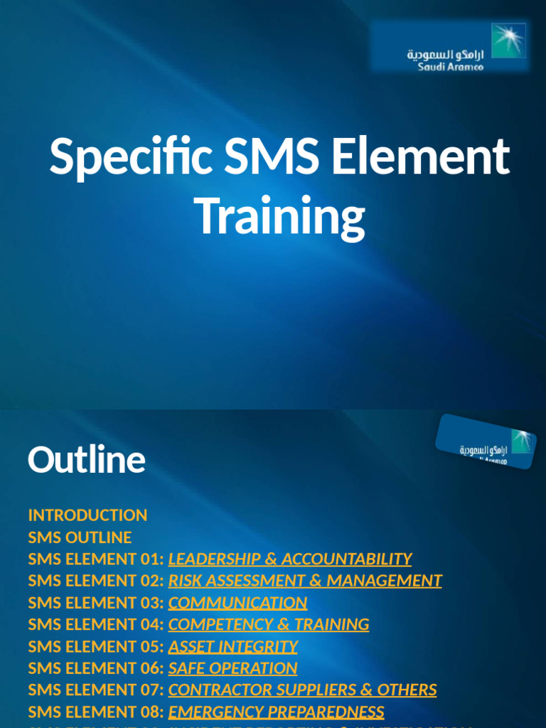 Specific SMS Training | PDF | Emergency Management | Risk