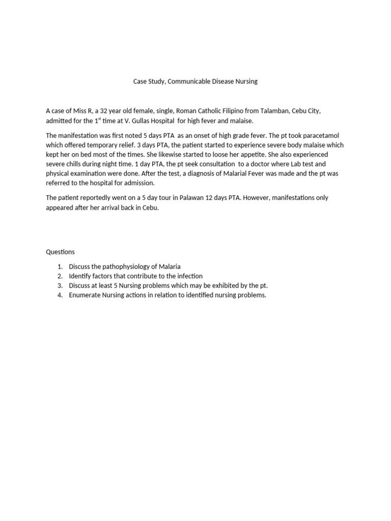 Case Study CD | PDF | Wellness