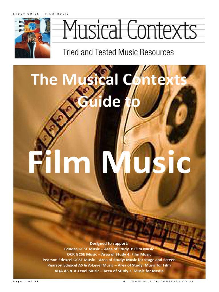 Musical Contexts Film Music Study Guide Word Format | PDF | Elements Of ...