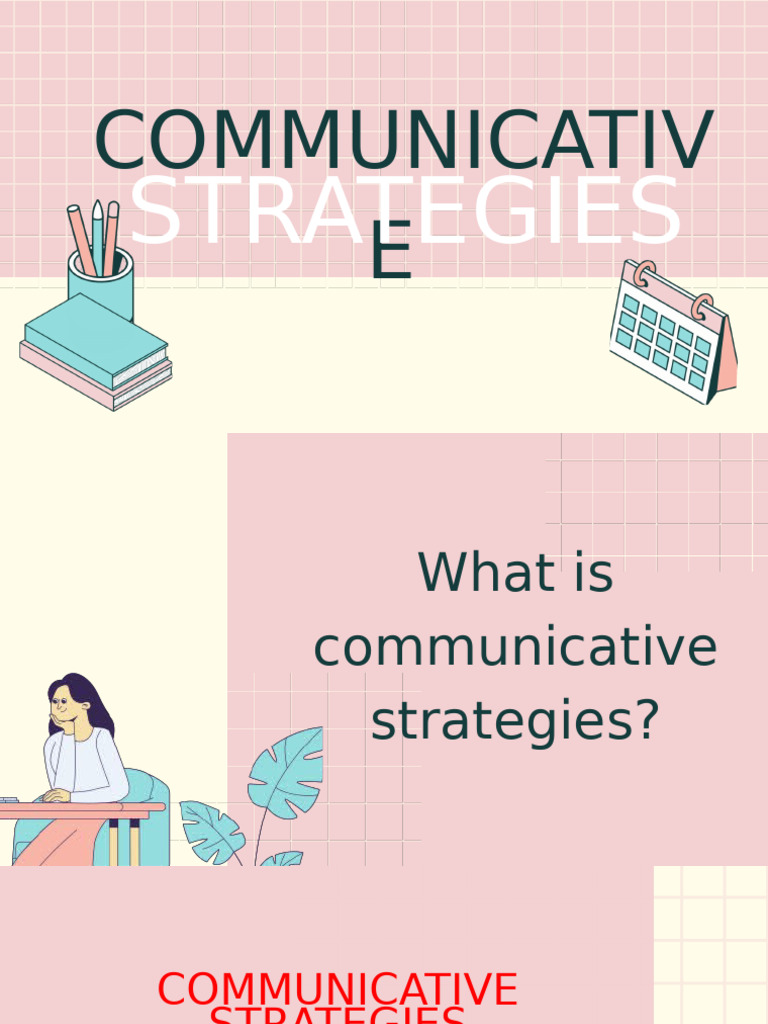 Lesson 1-Communicative Strategies | PDF | Career & Growth