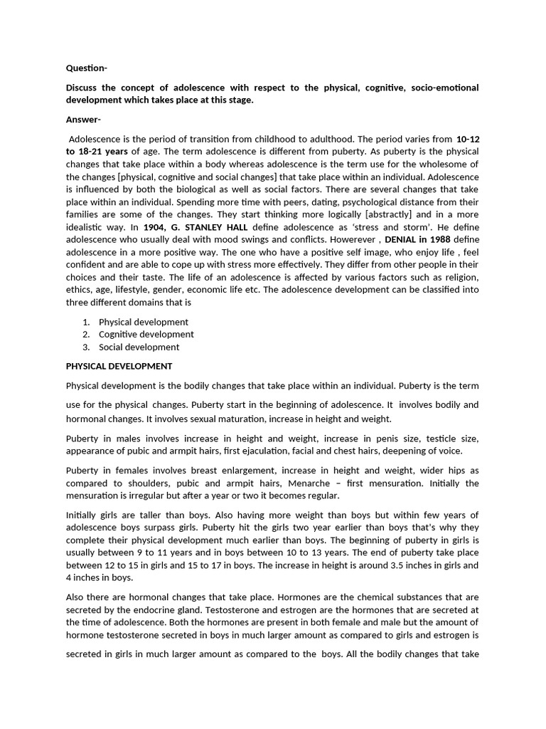 Life Span Psy Assignment | PDF | Sexually Transmitted Infection | Identity (Social Science)