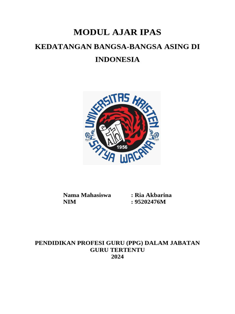 Modul Ajar PPG - Ria Akbarina | PDF | Karier & Perkembangan | Seni