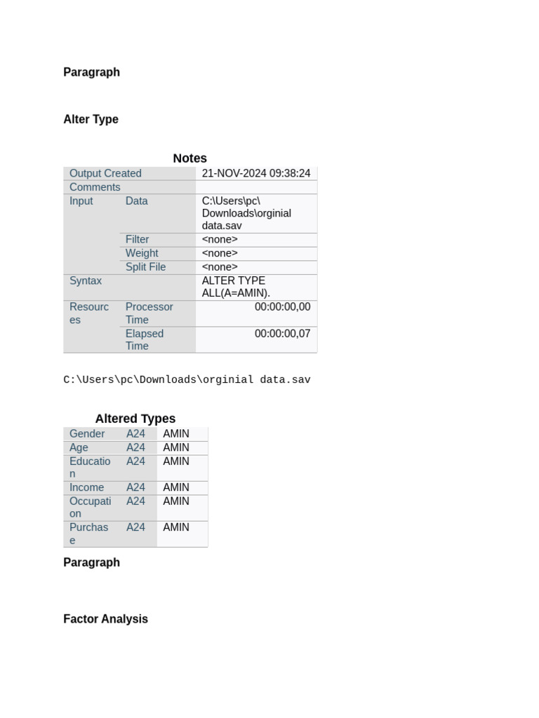 OUTPUT | PDF | Variance | Factor Analysis