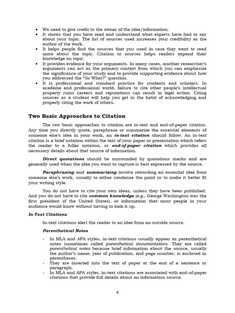2-Research1 Q2 Module2 Citing-Sources v2 Removed | PDF | Citation ...