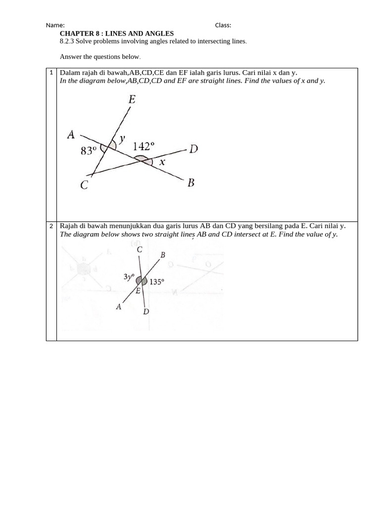 Latihan Angle f1 Part 1 | PDF | Teaching Methods & Materials