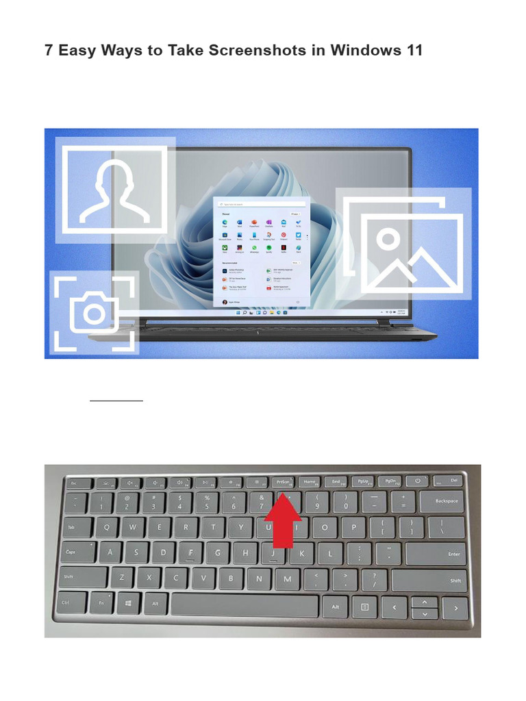 7 Easy Ways to Take Screenshots in Windows 11 | PDF | Microsoft Windows ...