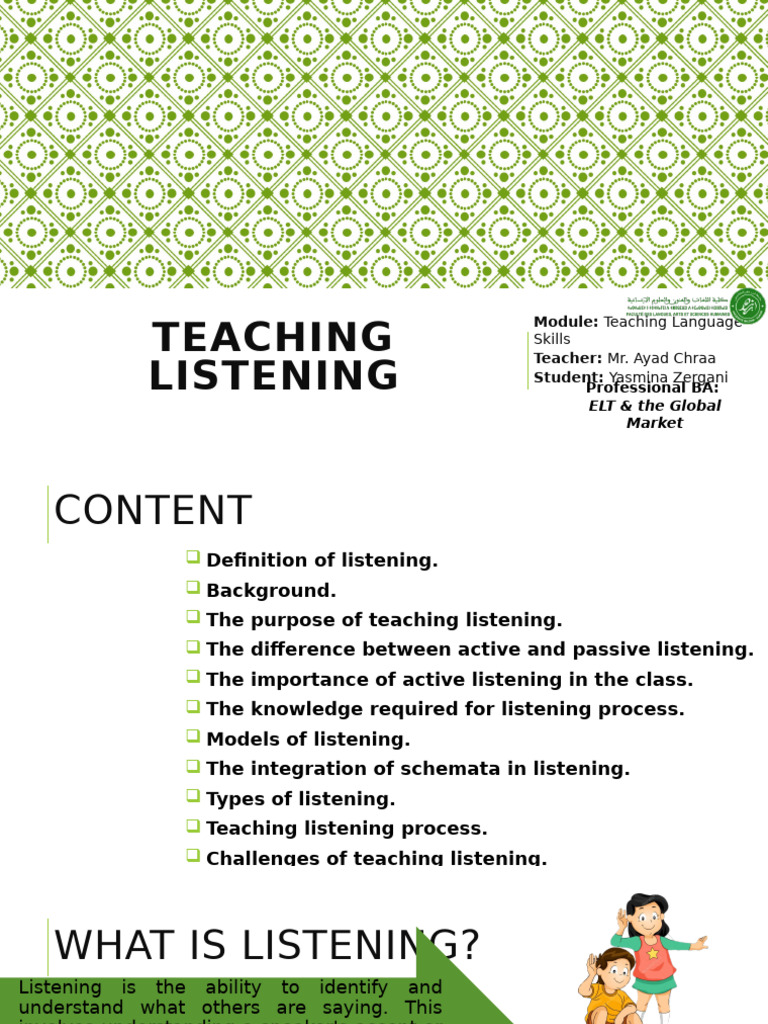 Teaching Effective Listening Skills | PDF | Reading Comprehension ...