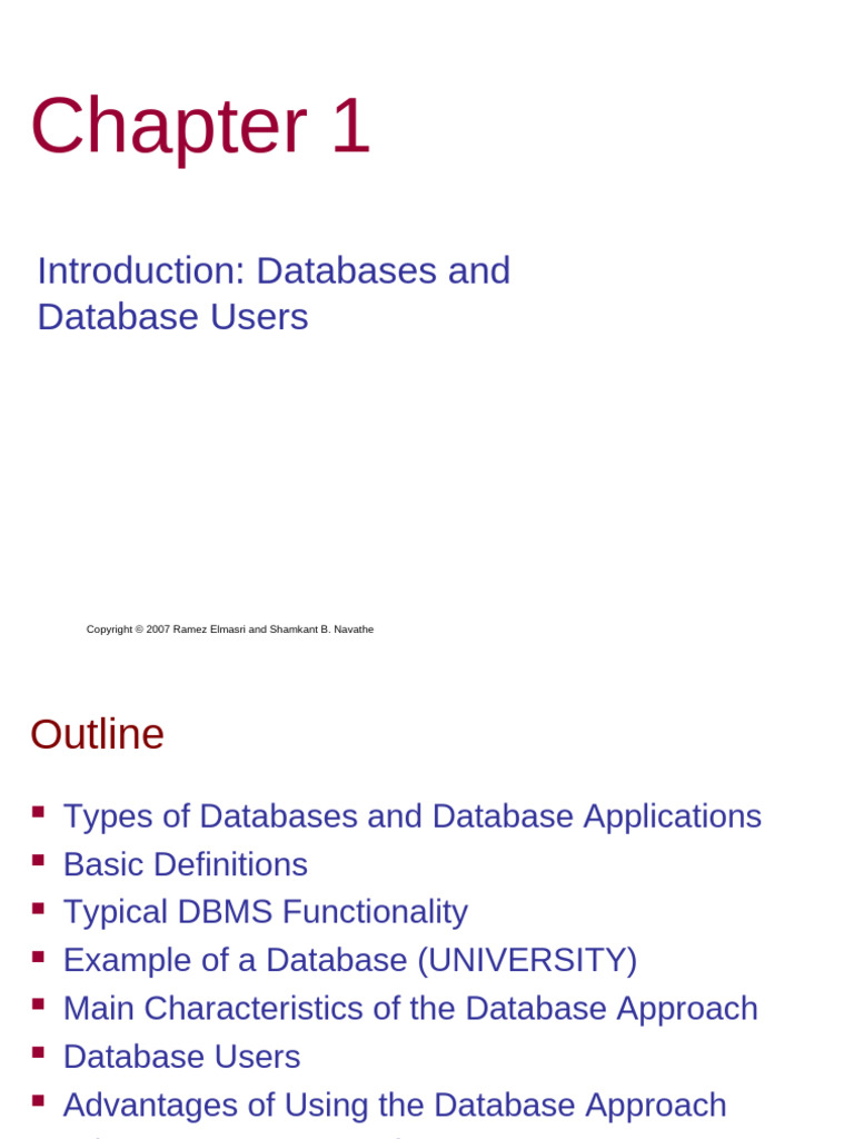 DB Cha 1 | PDF | Databases | Data Model