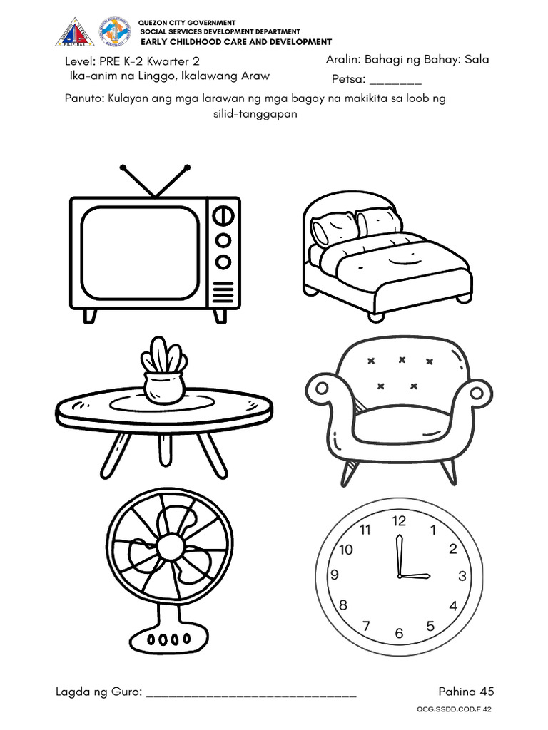 WEEK 6 Pre K2 Q2 Worksheet 1 | PDF