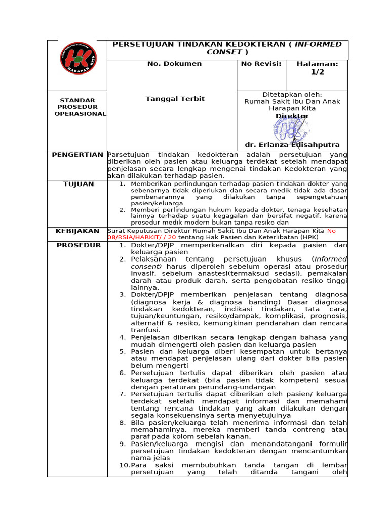 Spo - Informed - Consent 2 | PDF | Pengembangan Diri | Kesehatan Holistik