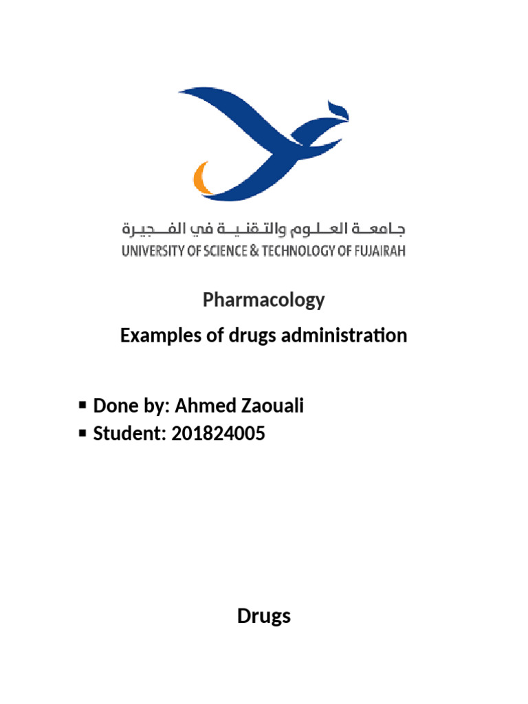 Pharma Assignment 1 | PDF | Pharmacology | Diseases And Disorders