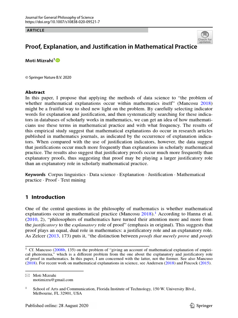 10.1007@s10838 020 09521 7 | PDF | Argument | Mathematical Proof