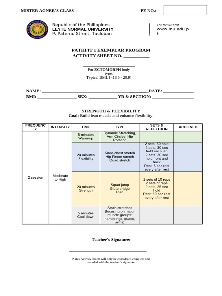 PATHFIT-1-HIGH | PDF