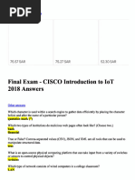 CISCO Introduction to IoT Chapter 1 Quiz Answers | PDF | Computer Security | Security