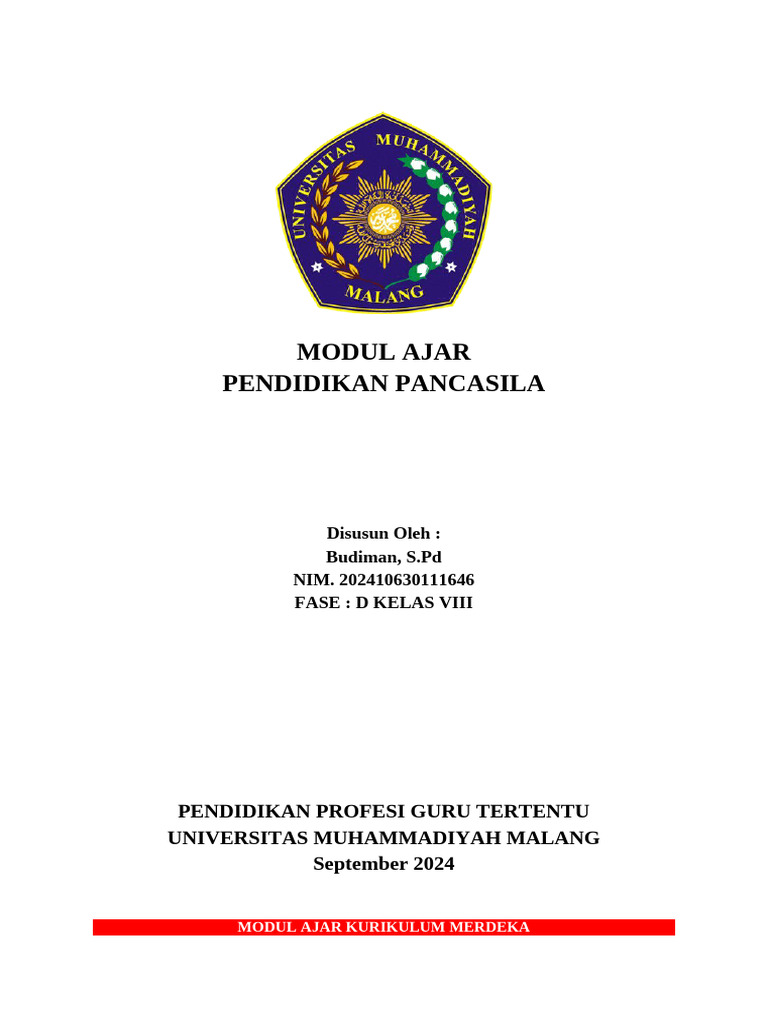 Modul Pancasila Kelas VIII | PDF | Karier & Perkembangan