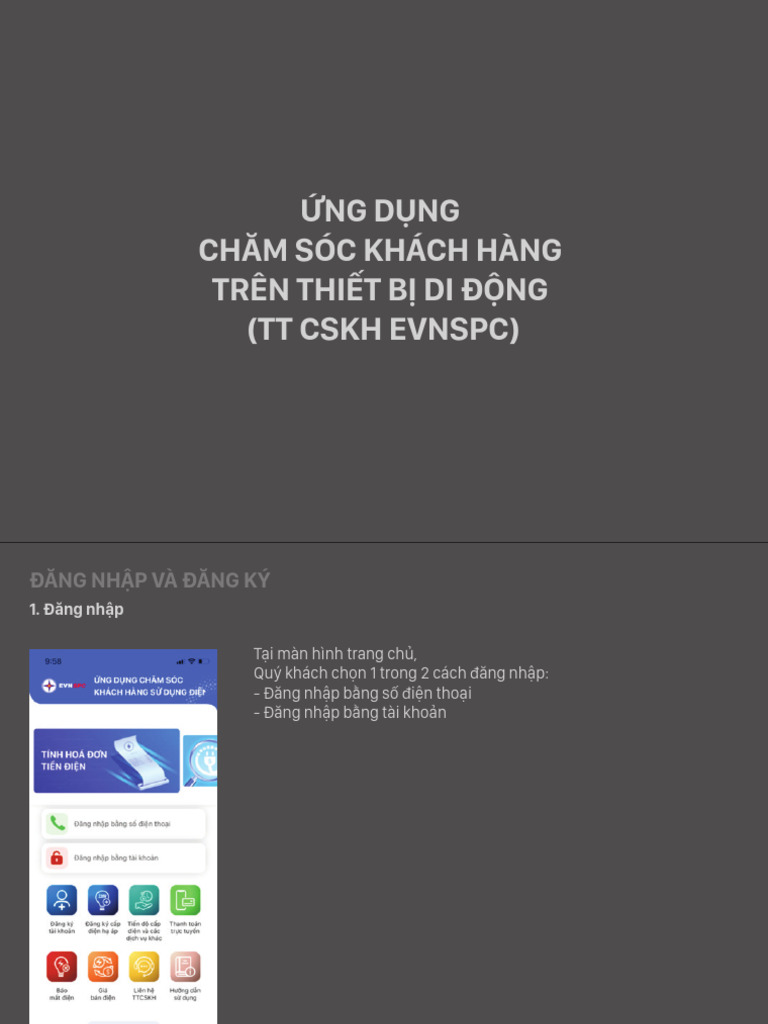 HDSD DangNhap DangKy | PDF