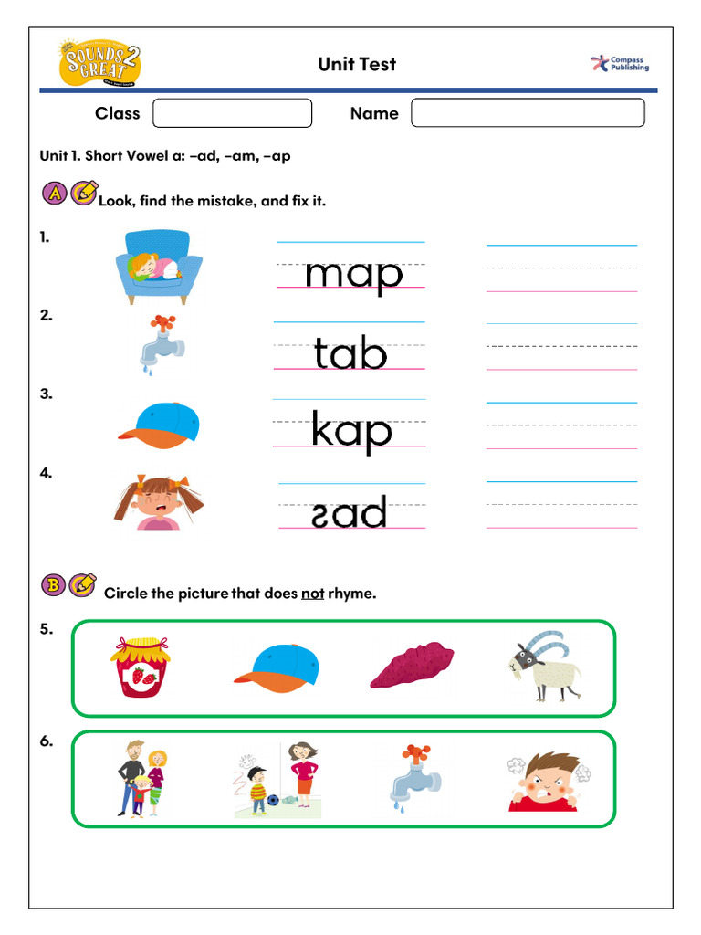 Sounds Great 2 Unit Test | PDF